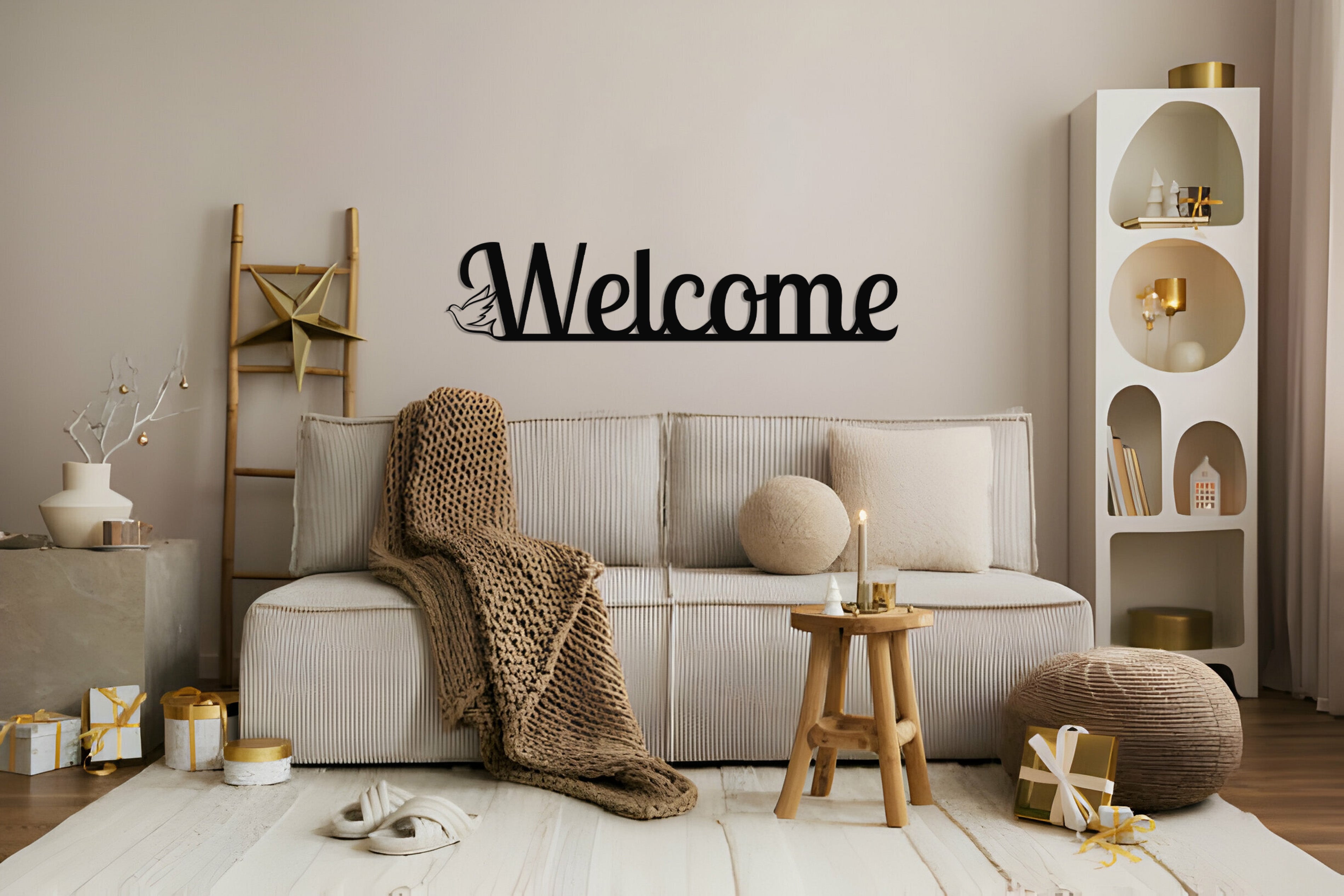 Welcome Metal Duvar Dekoru – Dekadron