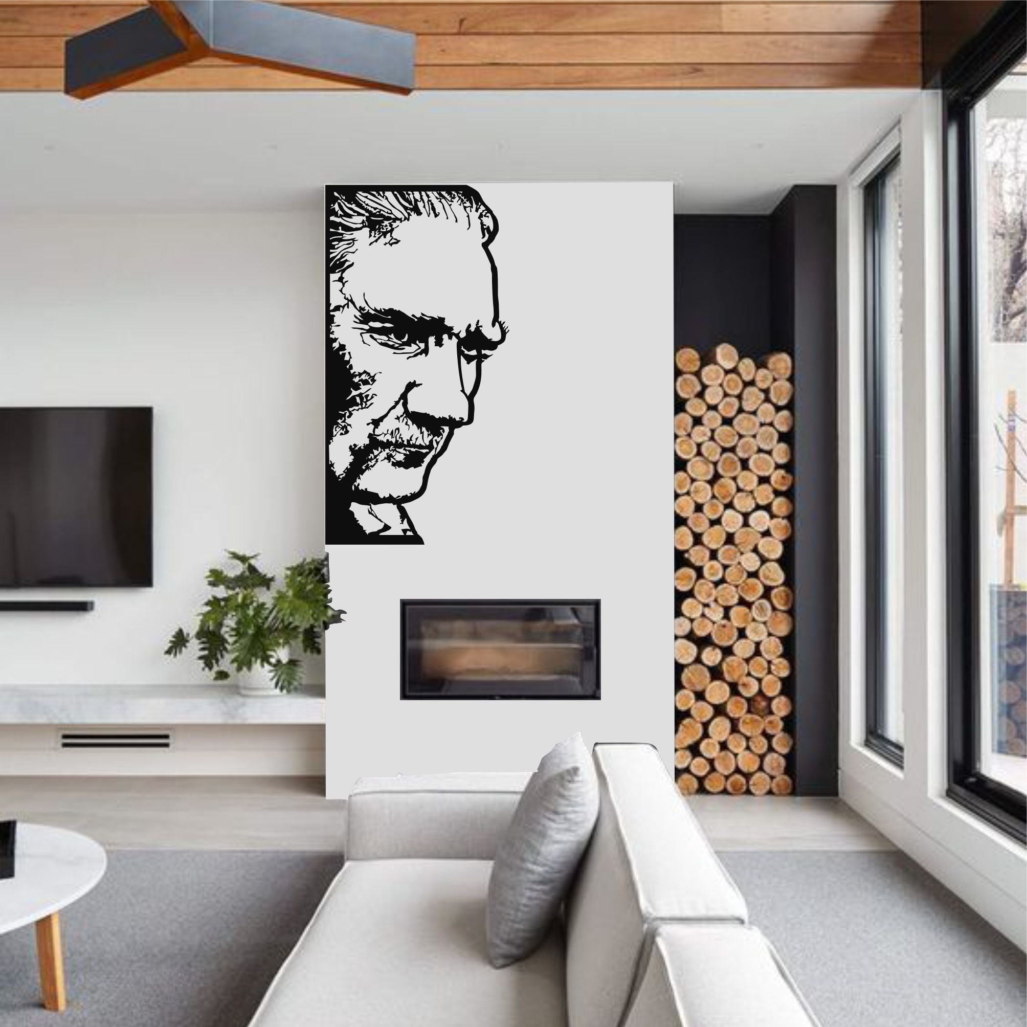 Atatürk Köşe Metal Duvar Dekoru – Dekadron